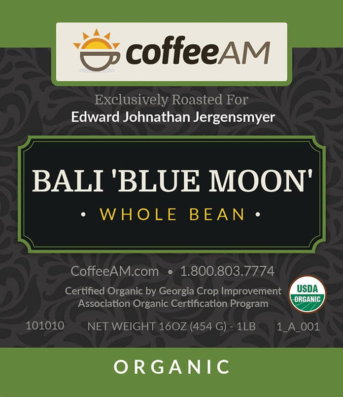Organic Bali Blue Moon Coffee — CoffeeAM