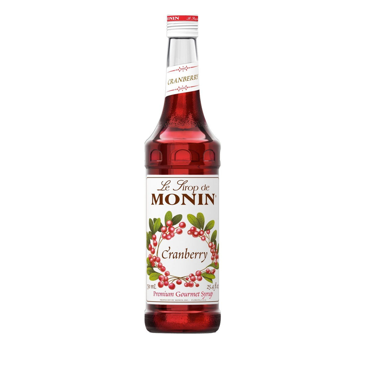 Monin Cranberry Syrup 750ml — CoffeeAM